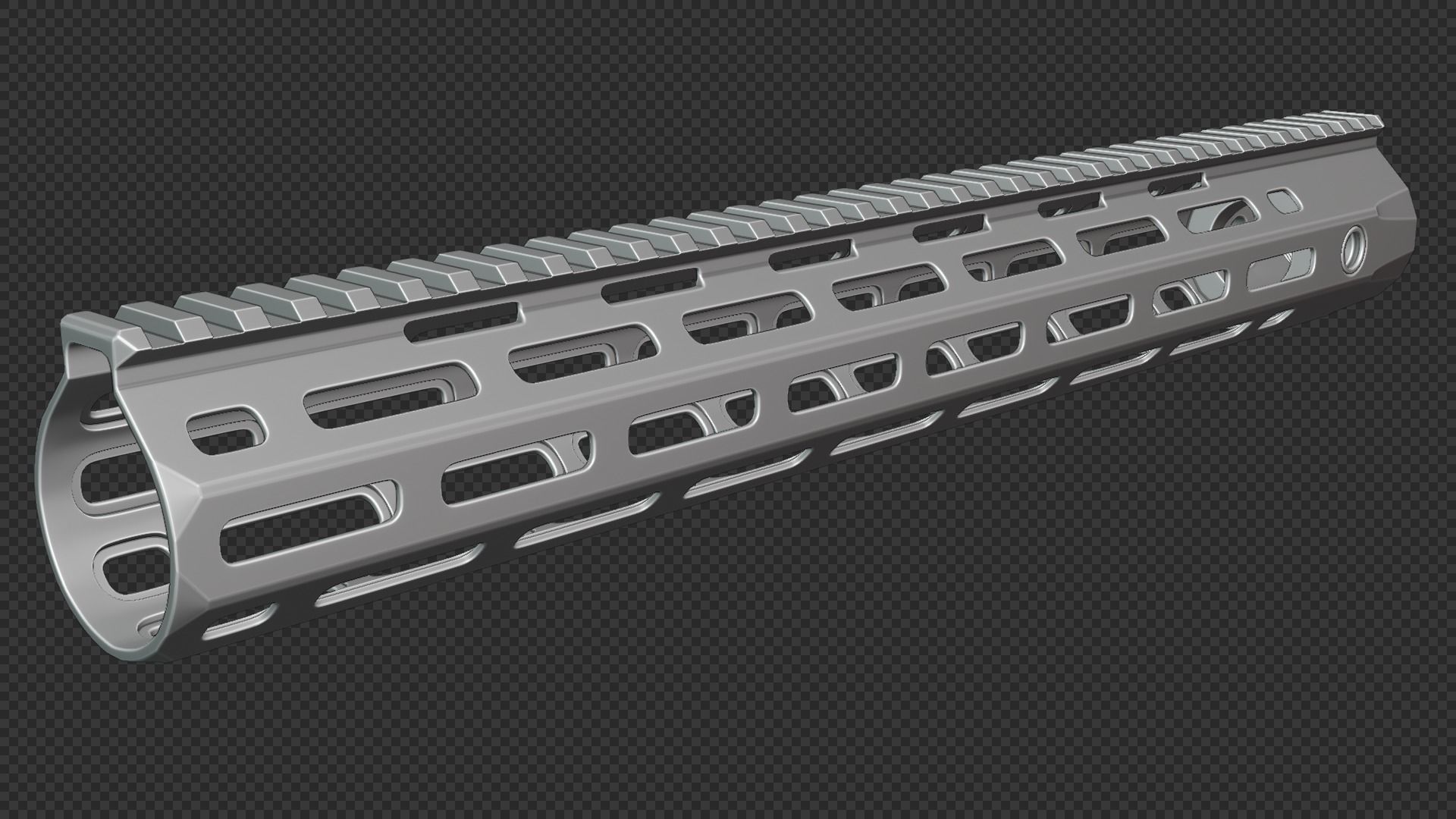 3D model AR-15 KAC URX4 145Inch M-LOK Handguard VR / AR / low-poly ...