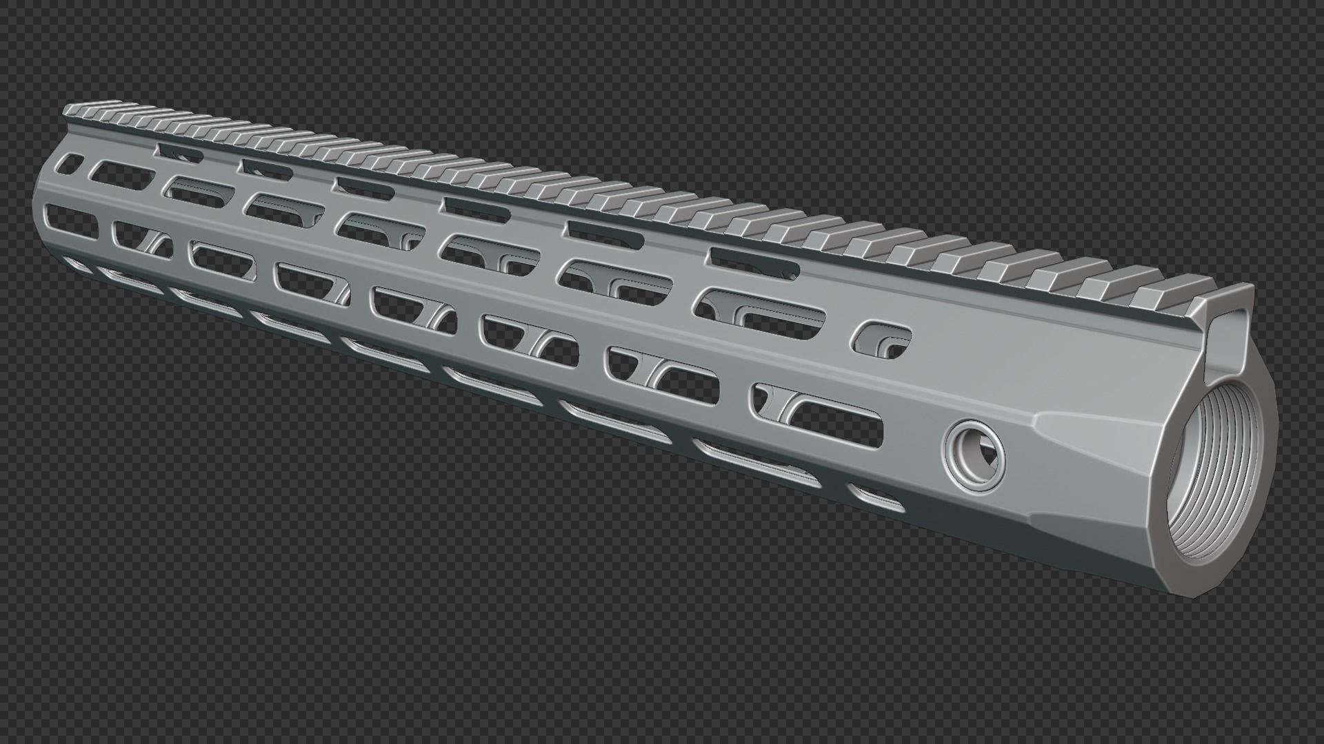 3D model AR-15 KAC URX4 145Inch M-LOK Handguard VR / AR / low-poly ...