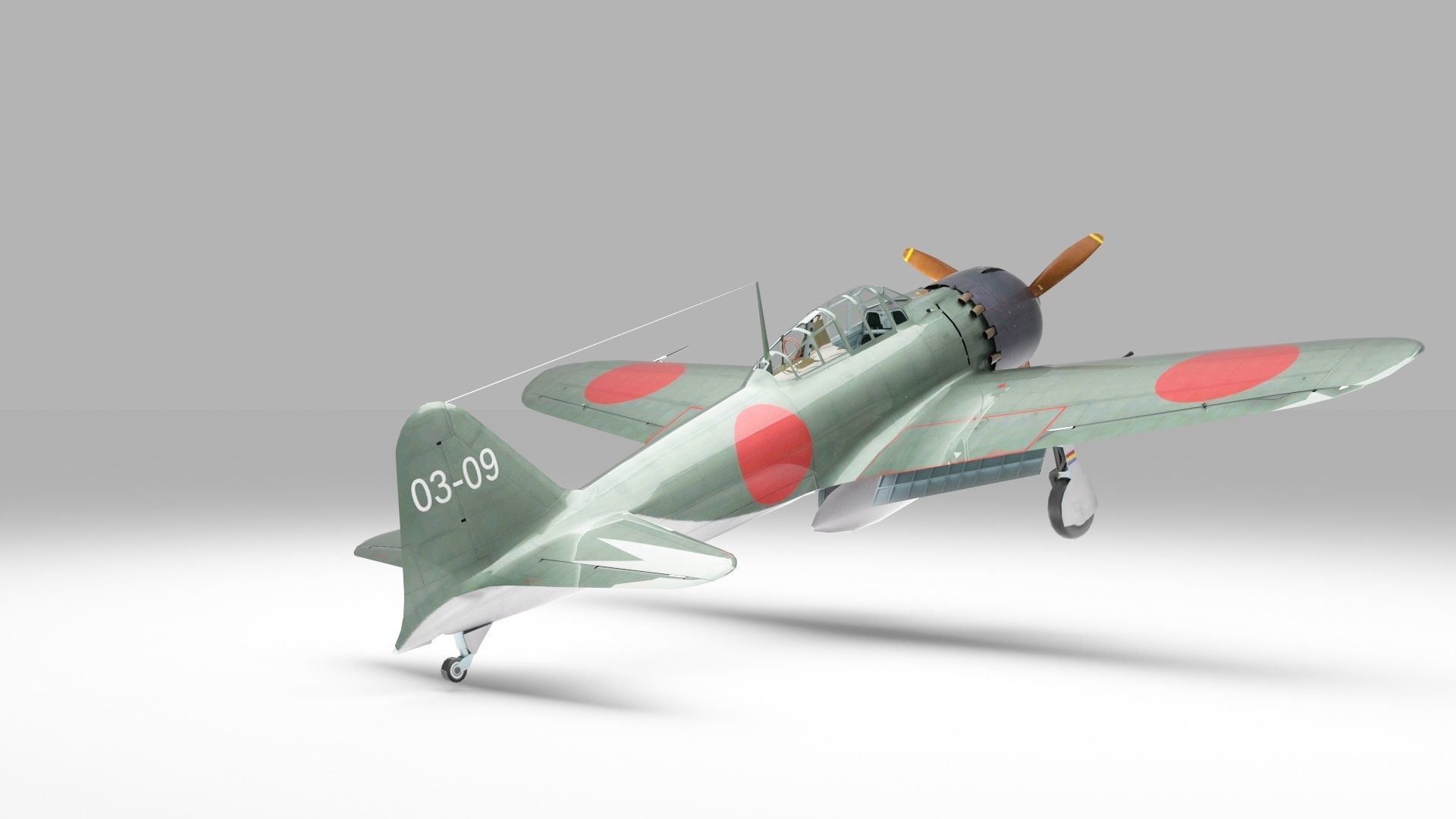 Mitsubishi A6M Zero 3D model | CGTrader
