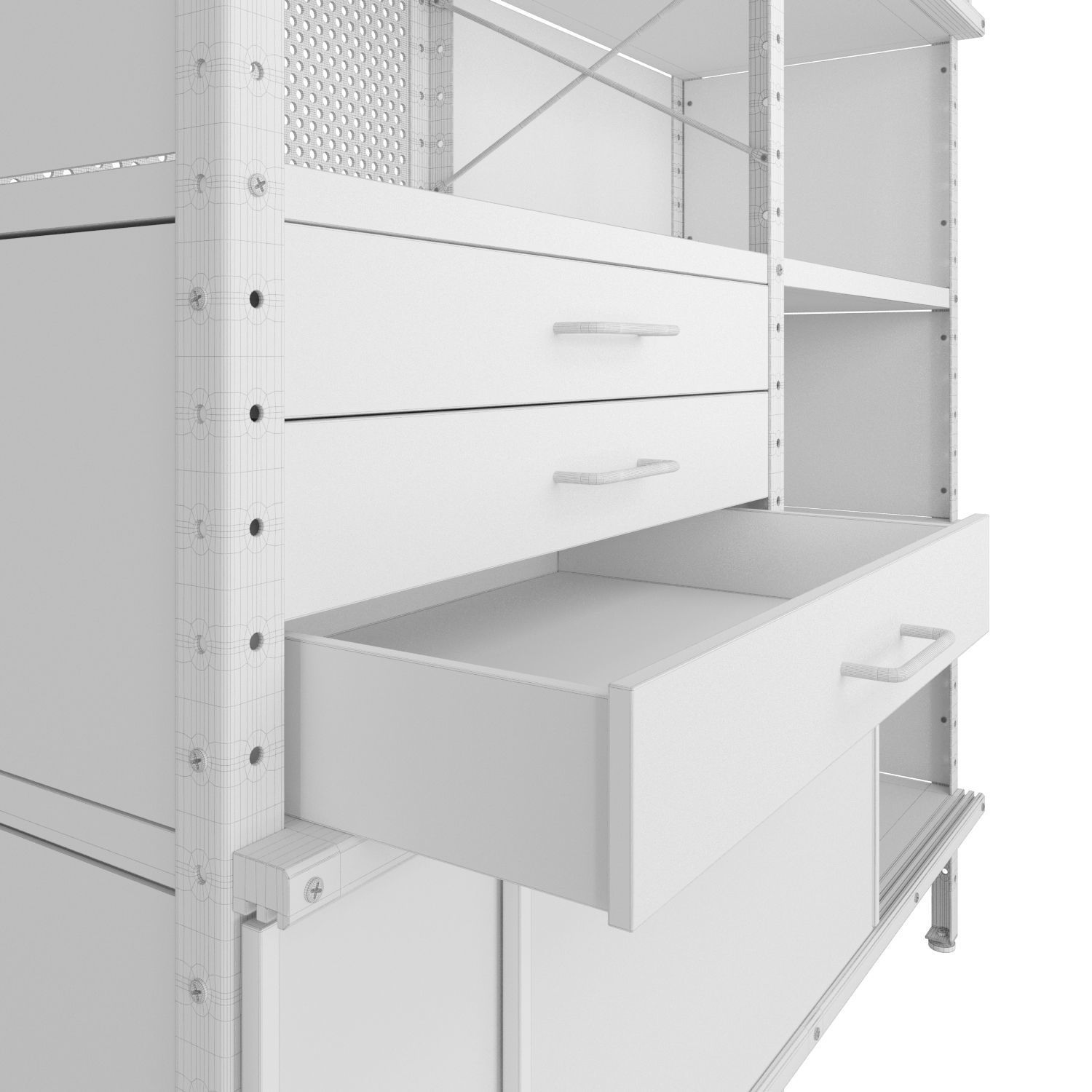 Bookcase Eames Storage Unit ESU 3D model | CGTrader