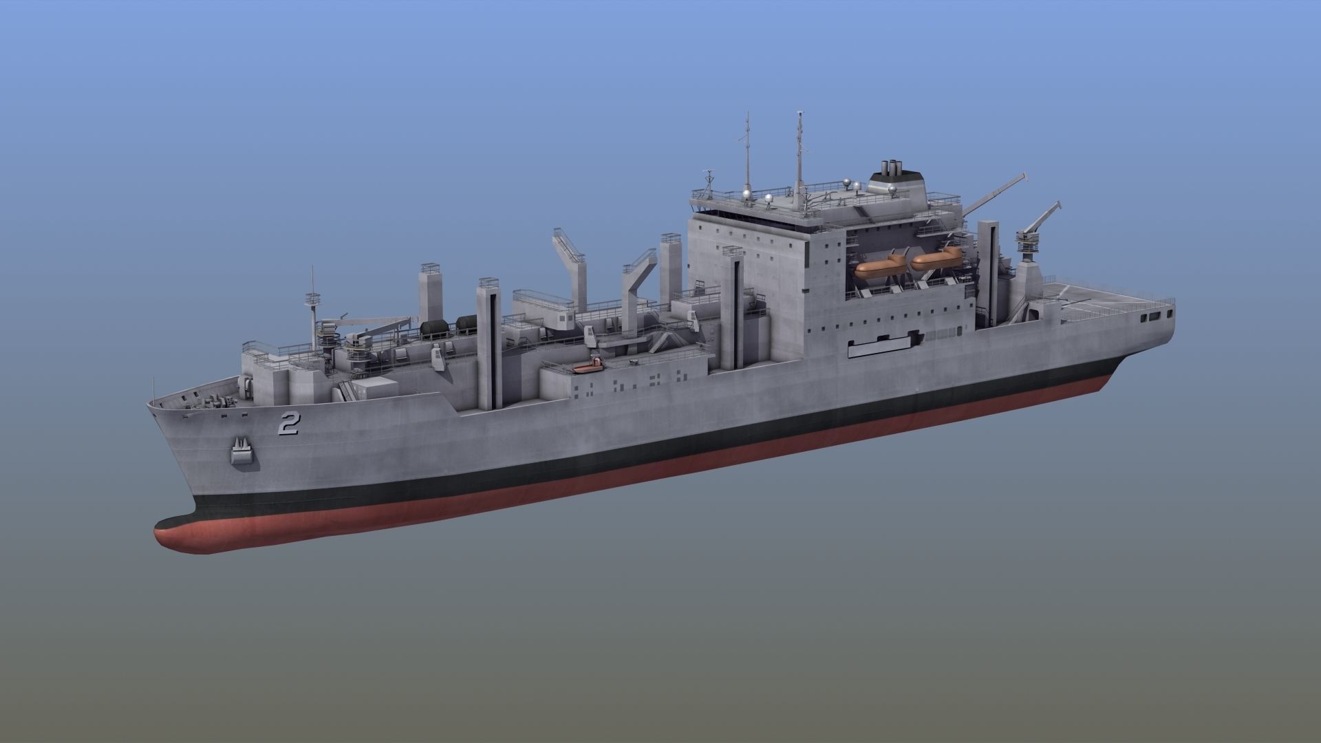 Lewis and Clark Class Replenishment Ship 3D model | CGTrader