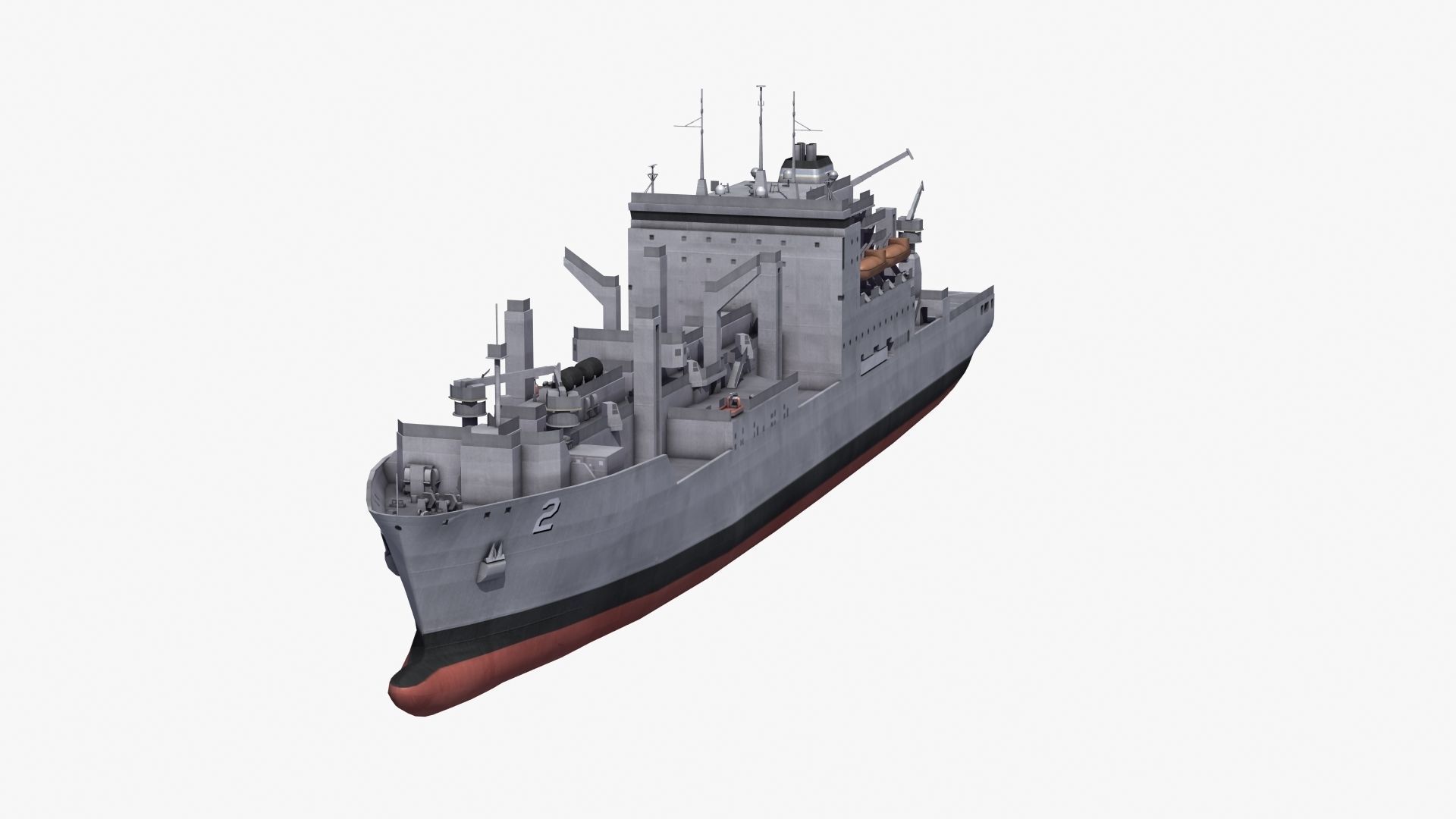 Lewis and Clark Class Replenishment Ship 3D model | CGTrader