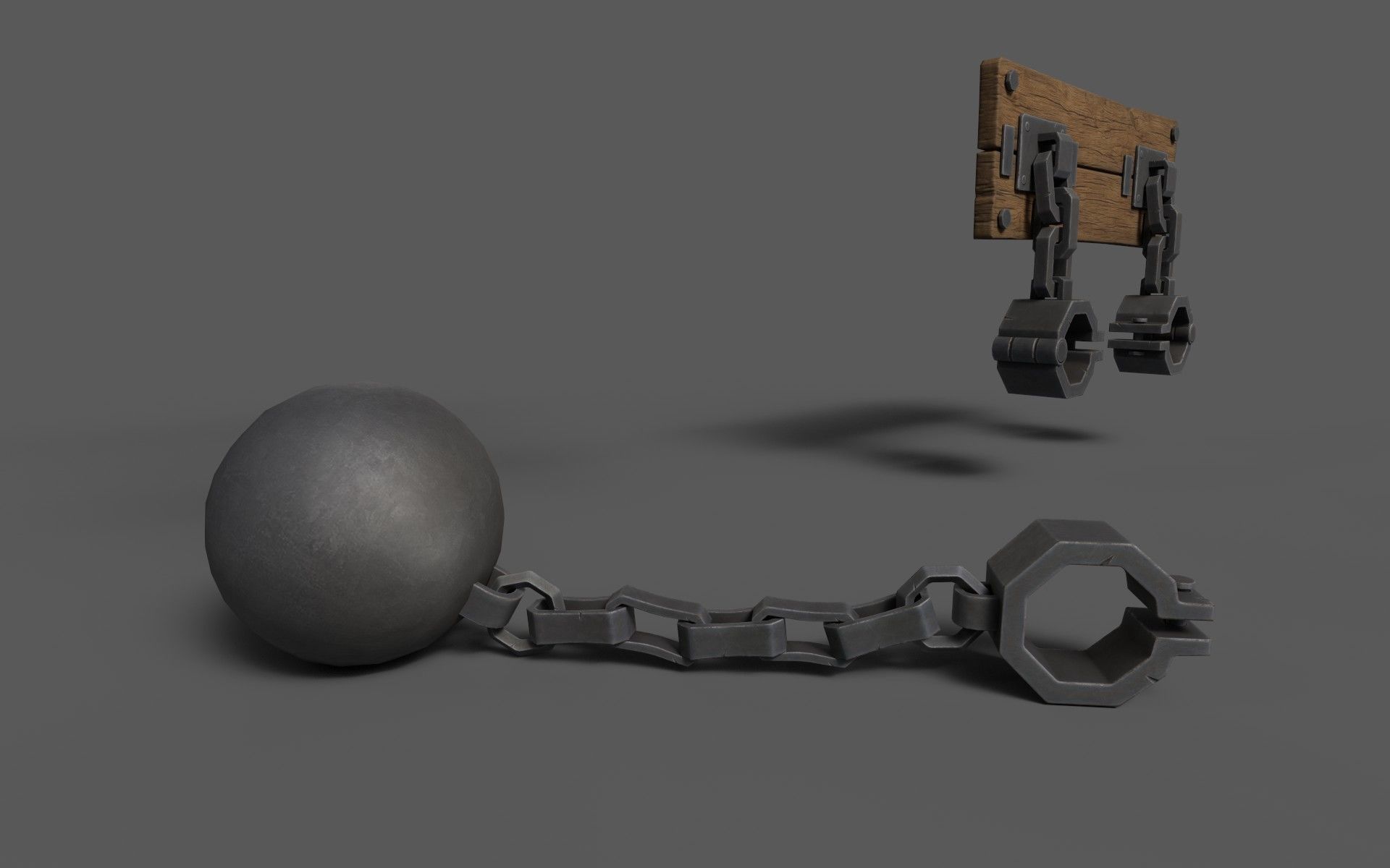 3D model Medieval Shackles VR / AR / low-poly | CGTrader