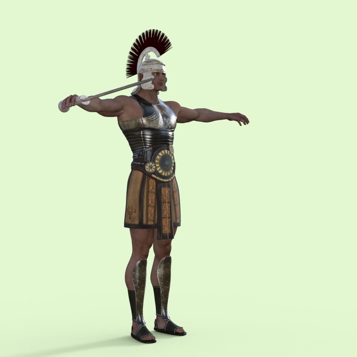 3D model Gladiator Rigged VR / AR / low-poly | CGTrader