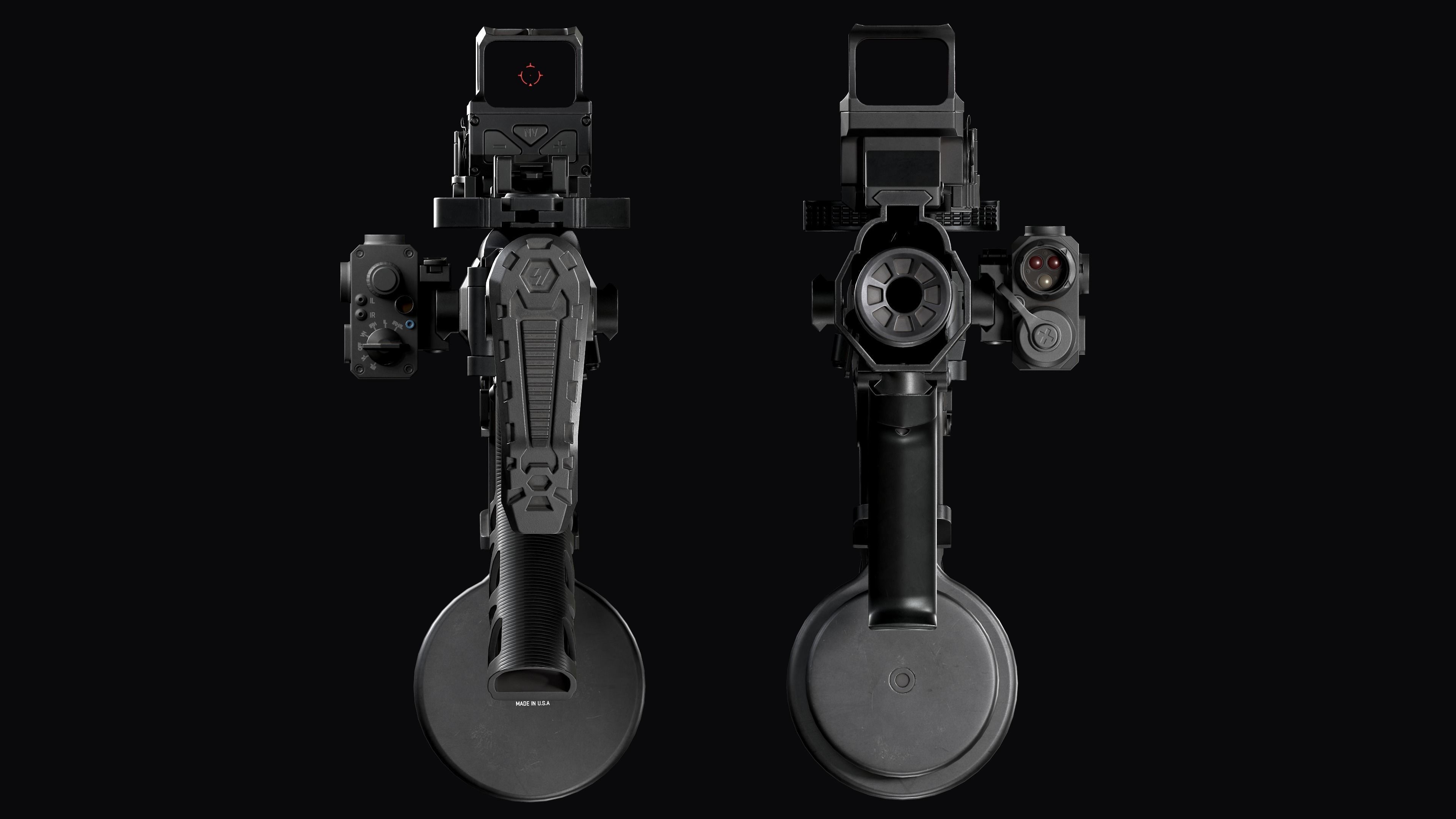 3D model Tactical modular custom SMG Sig Sauer MPX VR / AR / low-poly ...