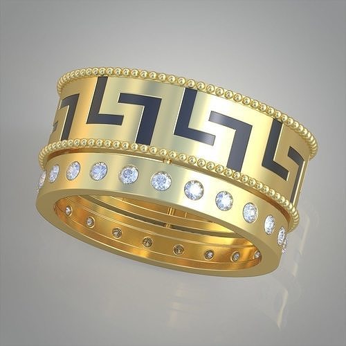 Versace Diamond ring 0465 3D printable mode 3D model 3D printable ...