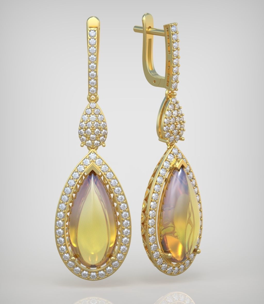 Earring model 0295 3D printable model 3D model 3D printable | CGTrader