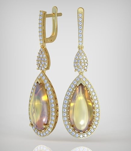 Earring model 0295 3D printable model 3D model 3D printable | CGTrader