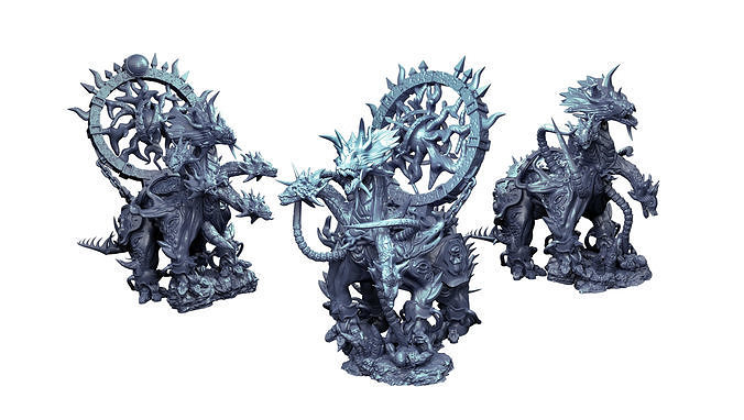Vortex Beast Collection Hydra And Dinosaur Variations 3D model 3D ...