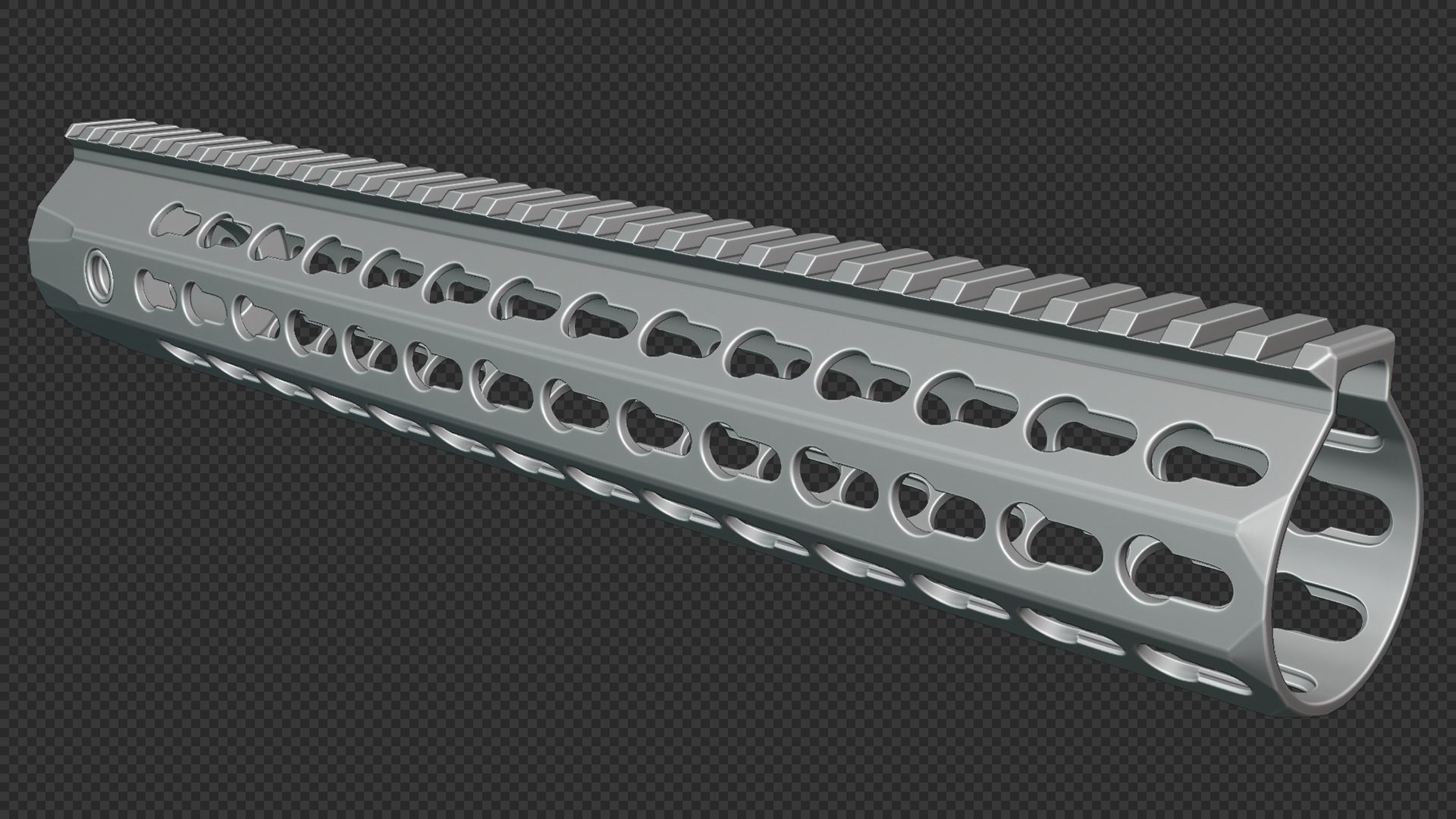 3D model AR-15 KAC URX4 13Inch KeyMod Handguard VR / AR / low-poly ...