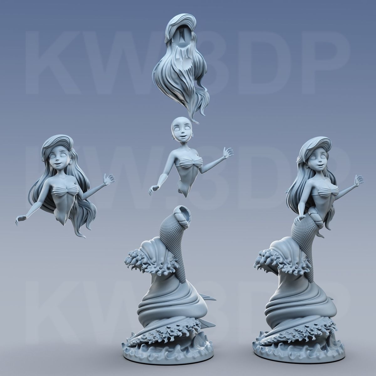 Ariel 3D model 3D printable | CGTrader