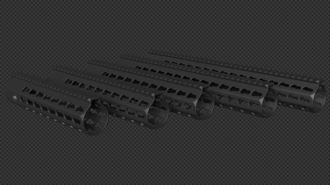 3D model AR-15 KAC URX4 KeyMod Bundle VR / AR / low-poly | CGTrader