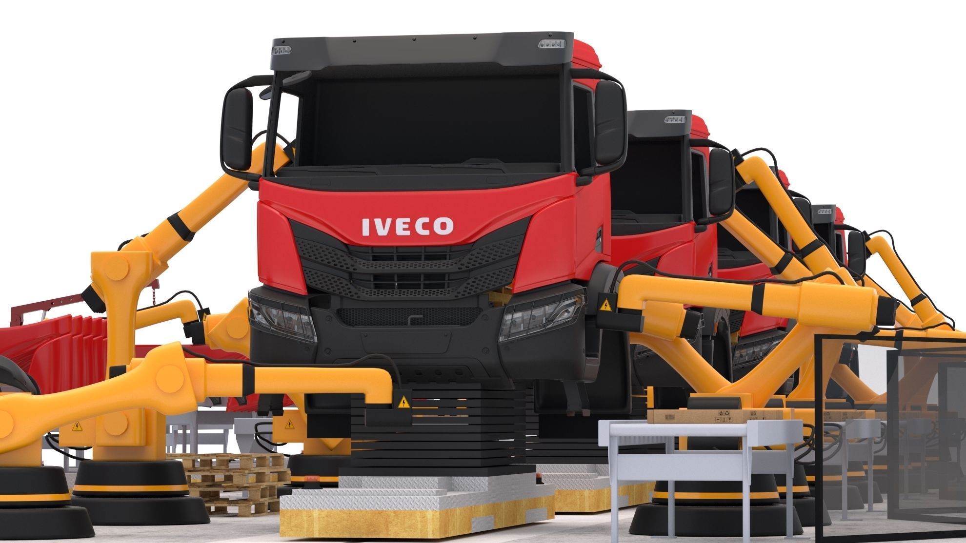 Iveco Truck Factory 3D model | CGTrader