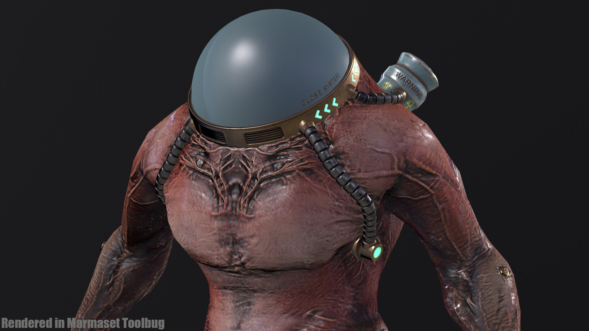 3D model Cyborg Low-Poly game-ready animated 3D model VR / AR / low ...