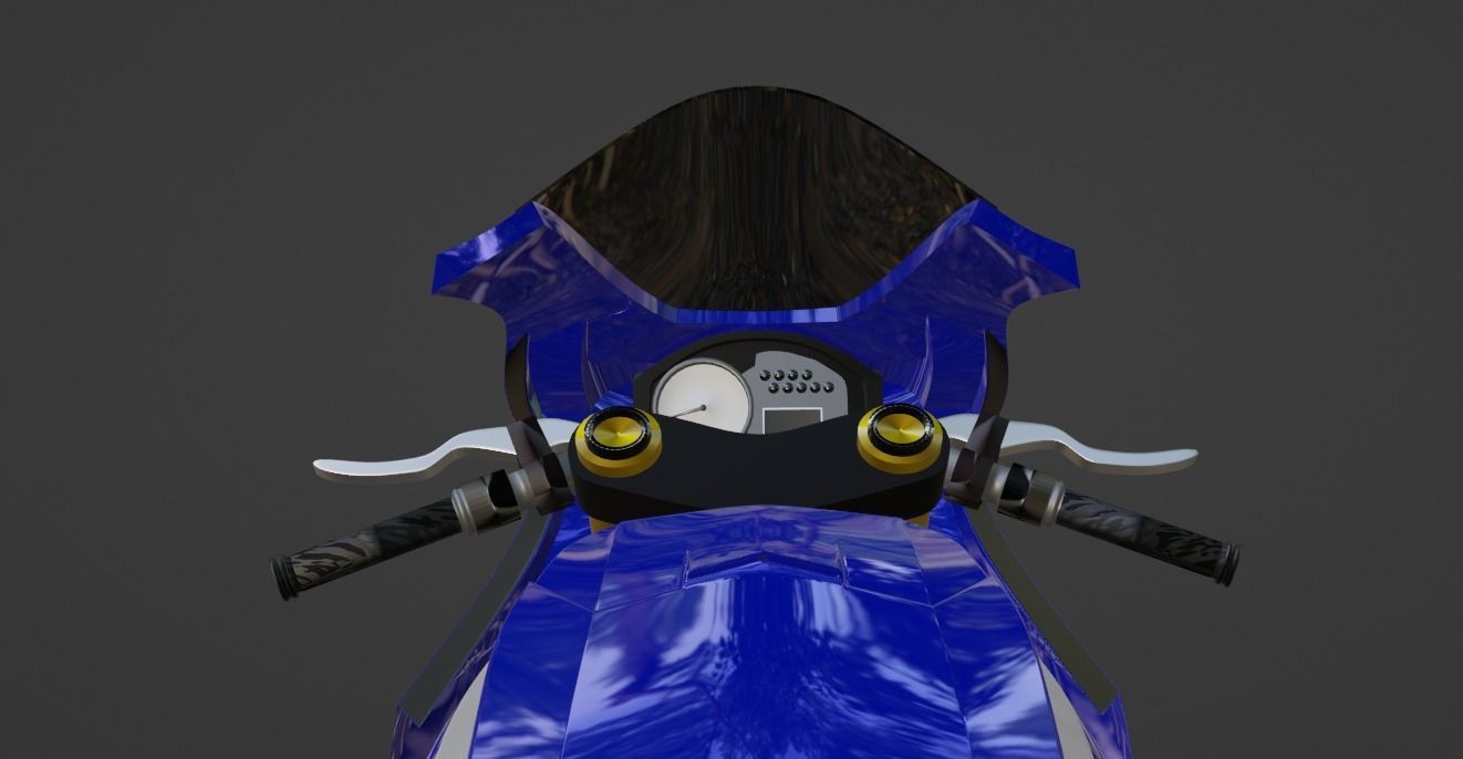 3D model Yamaha Yzf R7 R6 - SuperSport Racing Motorcycle VR / AR / low ...