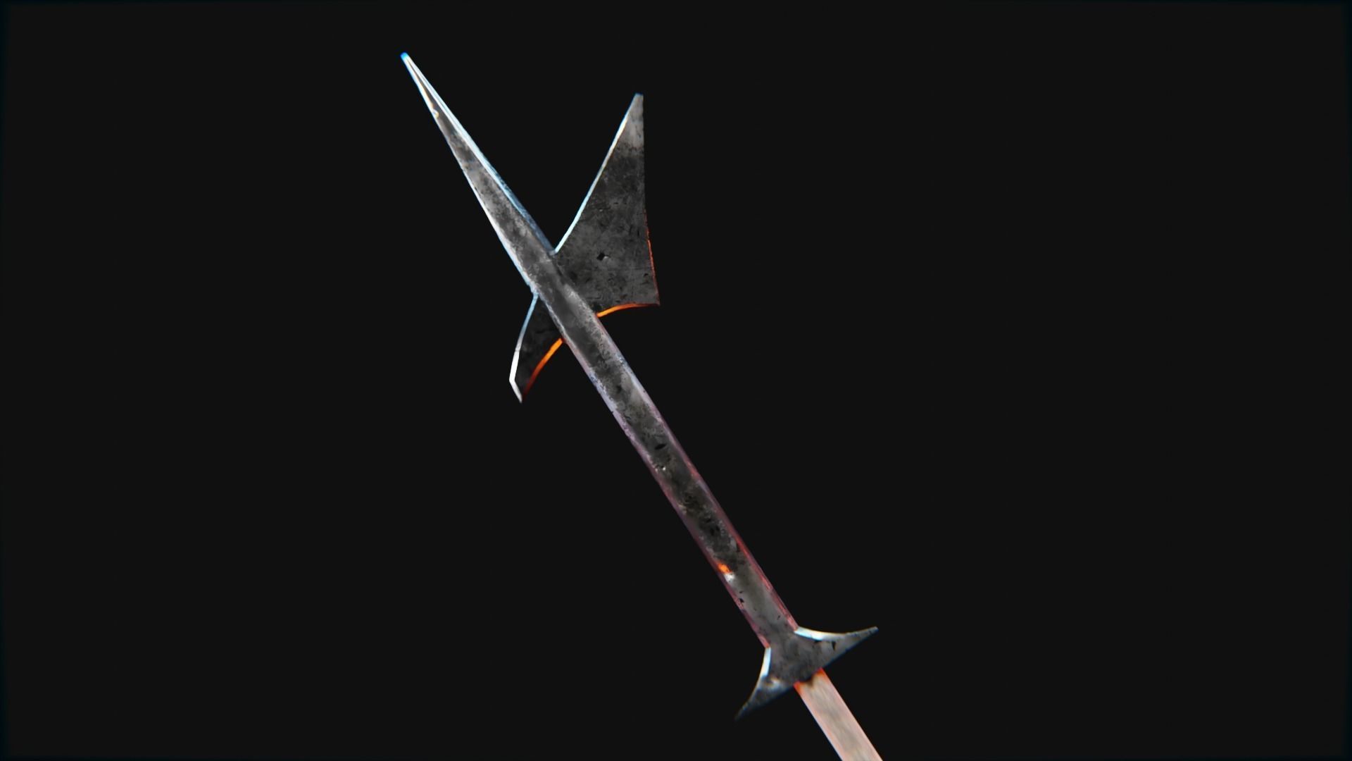 3D model Medieval Polearms metal wood VR / AR / low-poly | CGTrader
