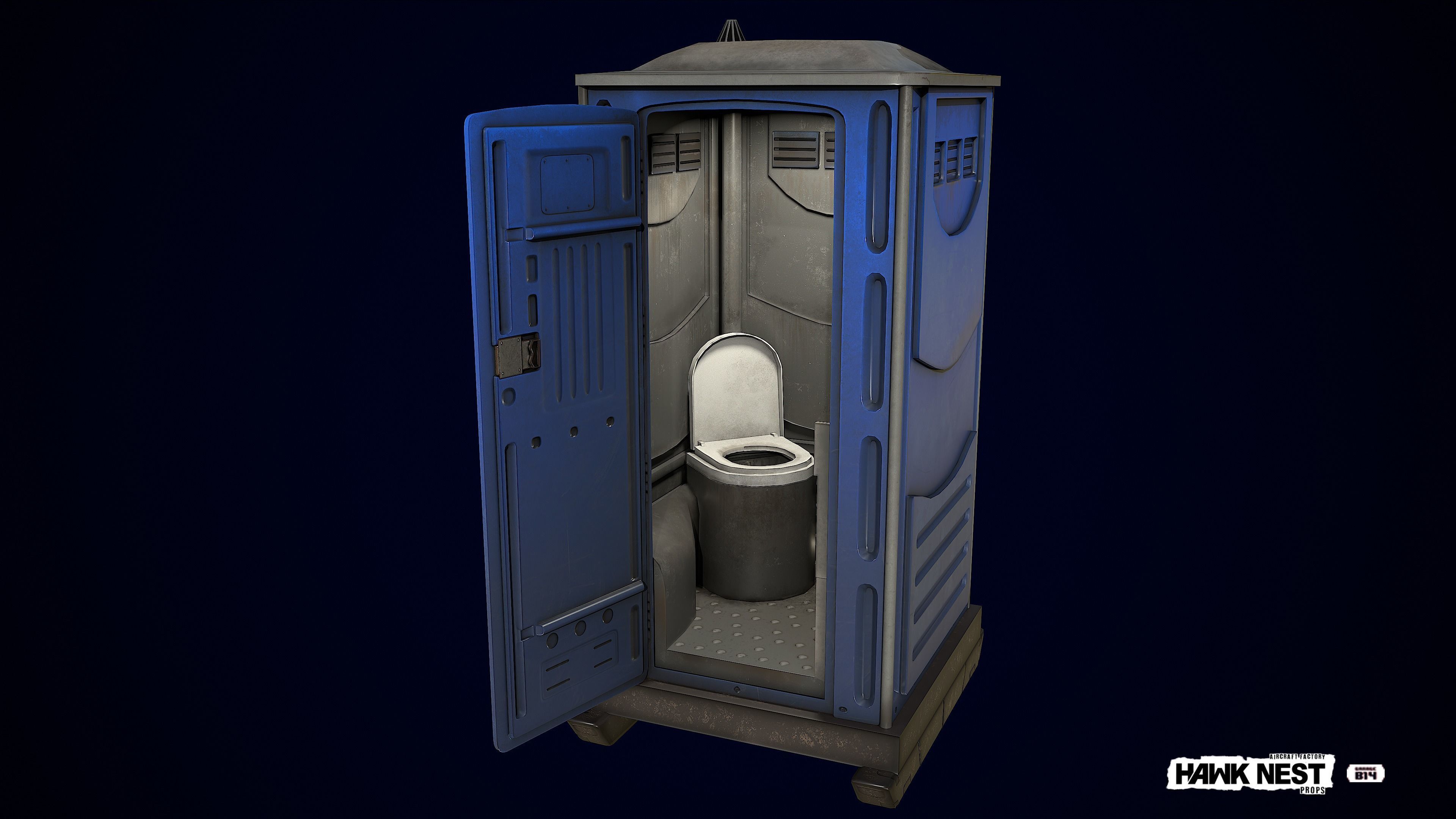 3D model Portable Toilet VR / AR / low-poly | CGTrader