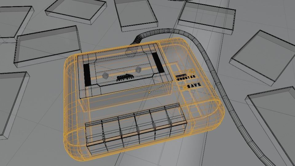 Commodore 64c all components scene 3D model | CGTrader