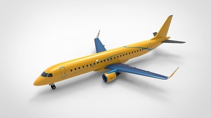 airpnae Embraer E190 3D model | CGTrader