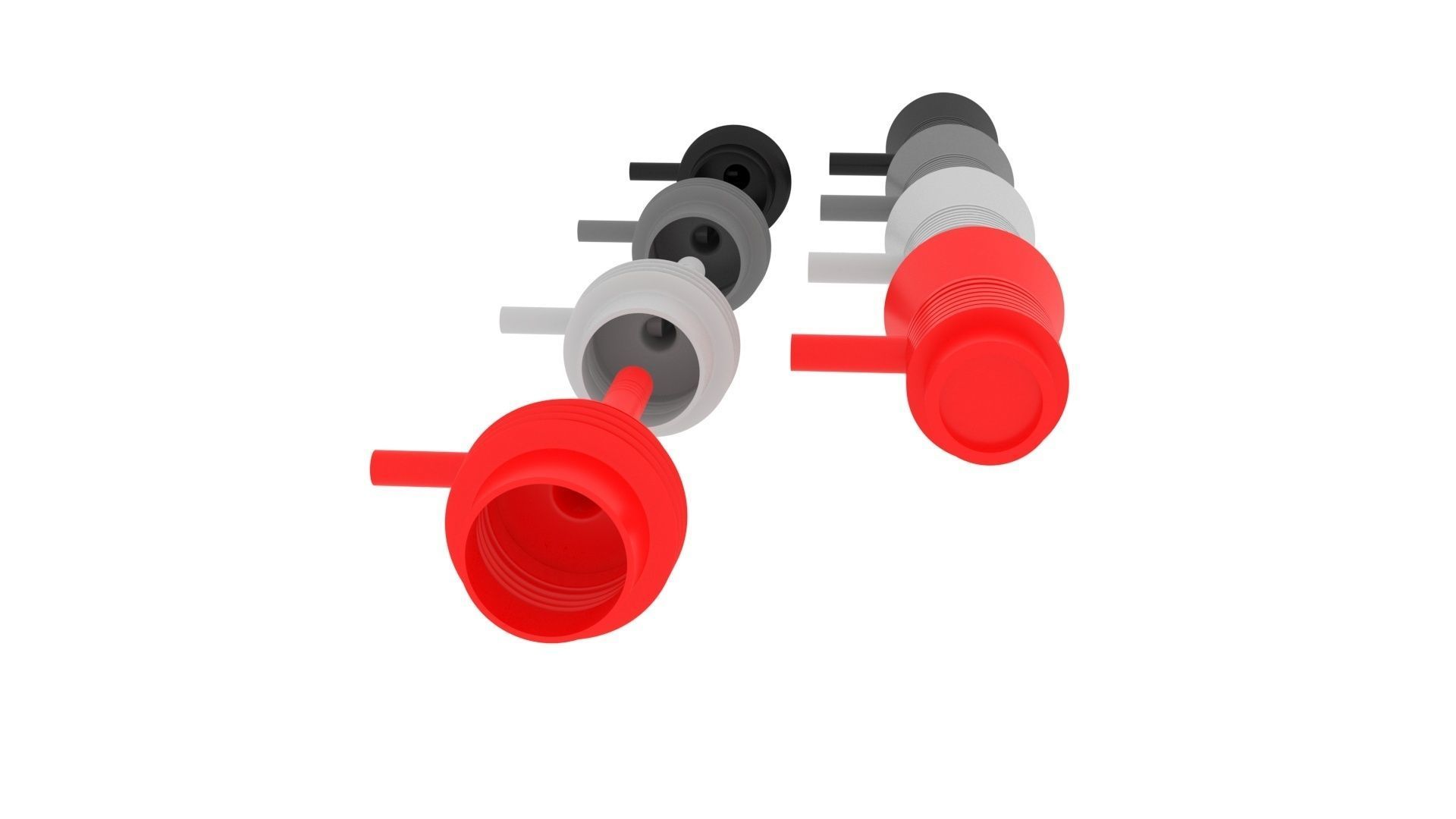 Lego Megaphones Set 3D model | CGTrader