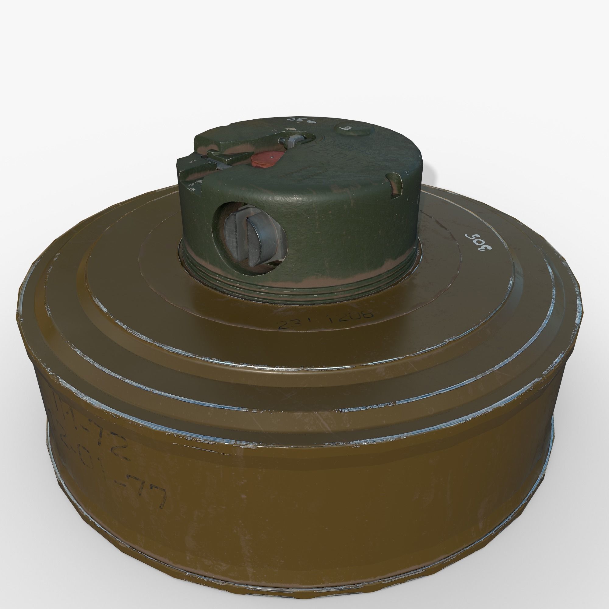 3D model Mine TM-72 VR / AR / low-poly | CGTrader