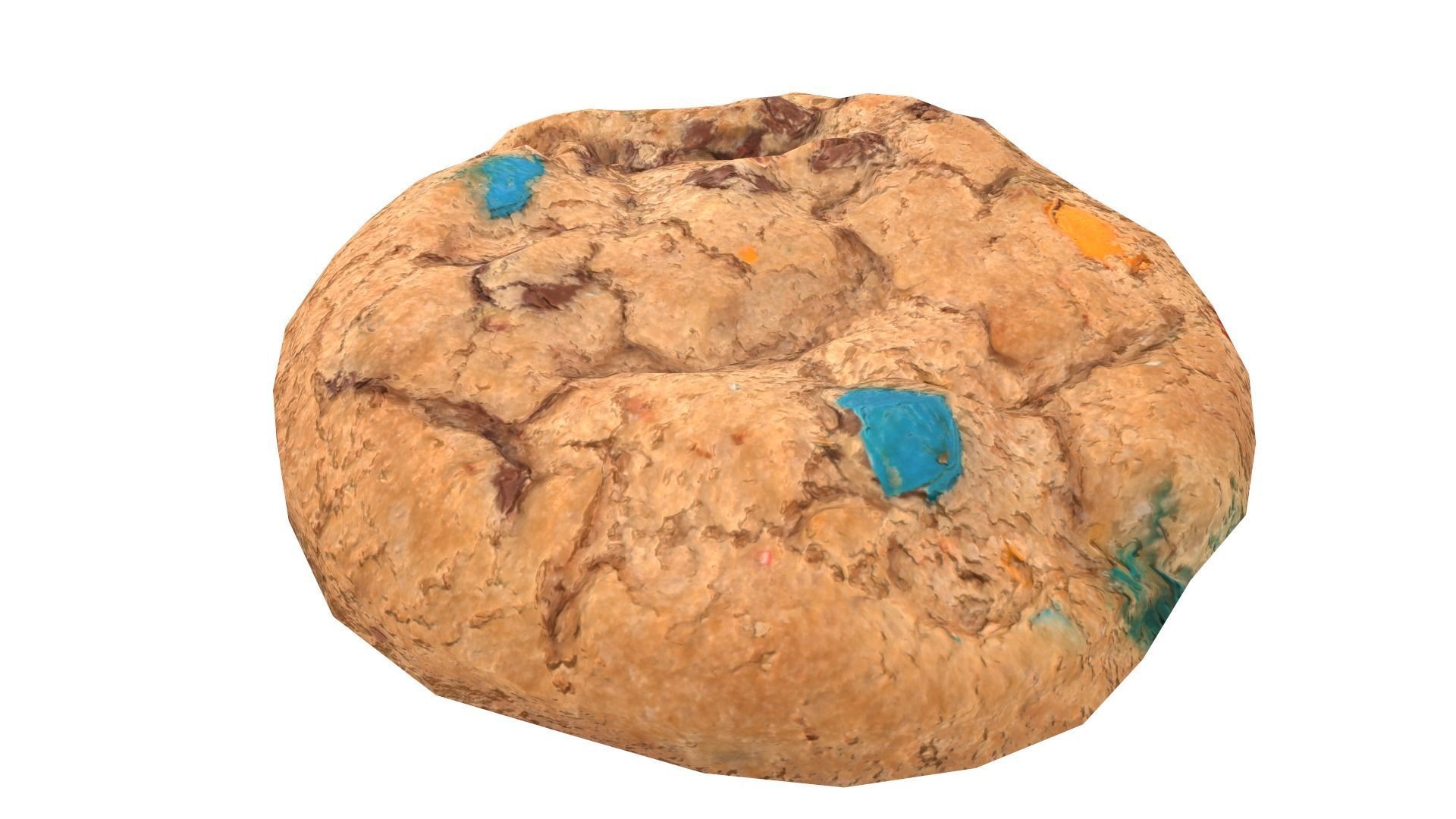 3D model Colored Chip Cookie AR VR PBR Lowpoly with game ready 3d Model ...