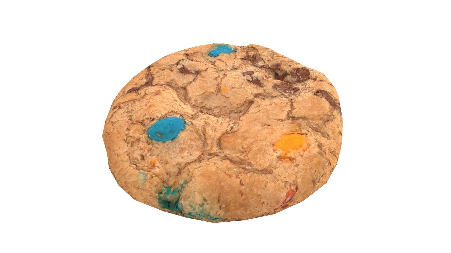 3D model Colored Chip Cookie AR VR PBR Lowpoly with game ready 3d Model ...