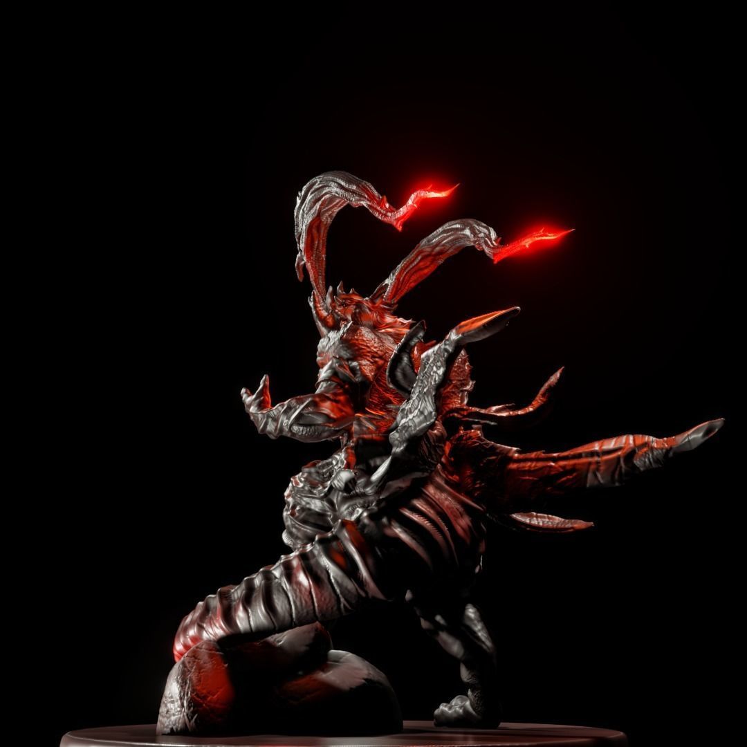 Ifrit Fire Demon from Final Fantasy 3D model 3D printable | CGTrader