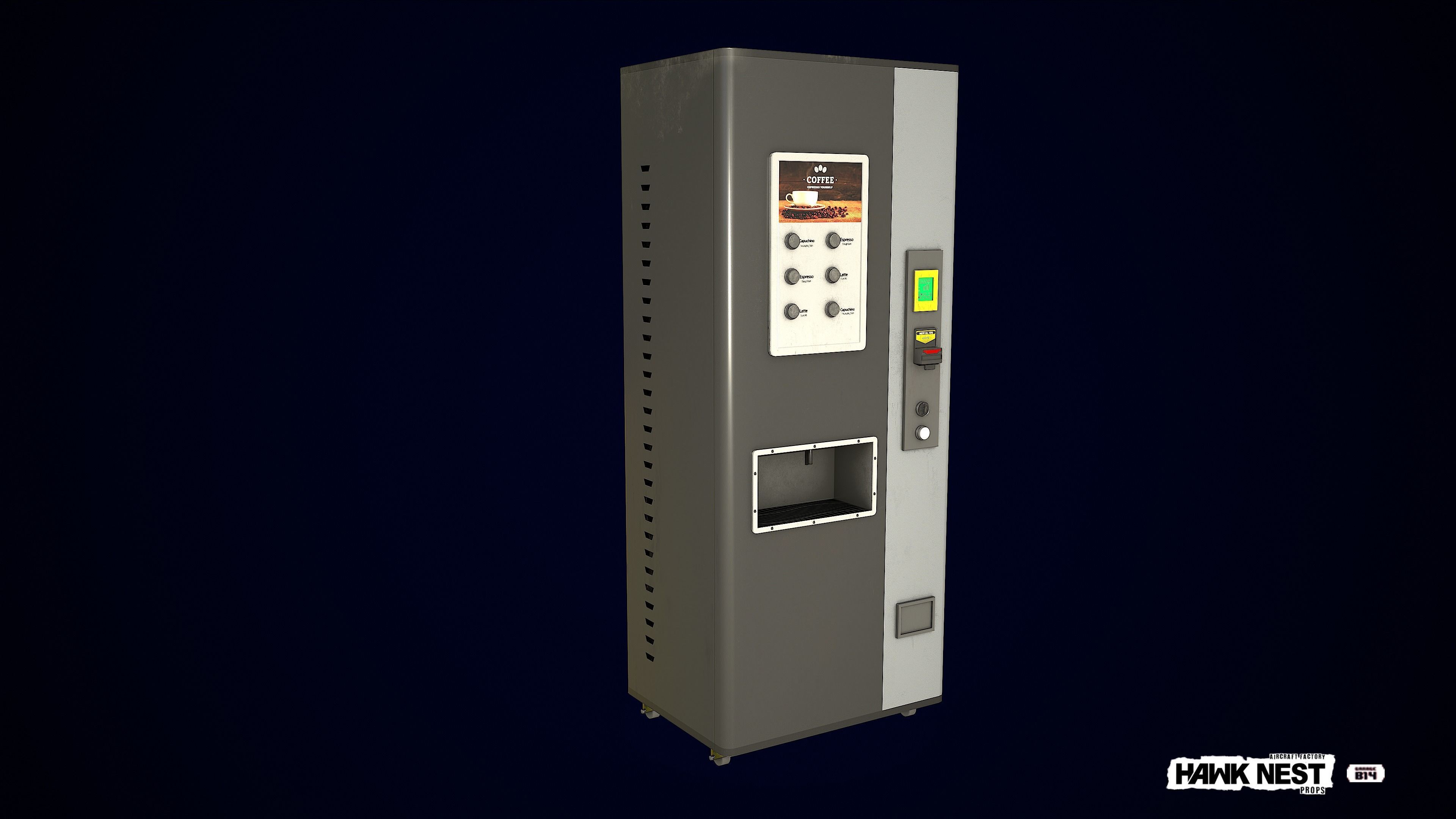 3D model Vending Coffee Machine VR / AR / low-poly | CGTrader
