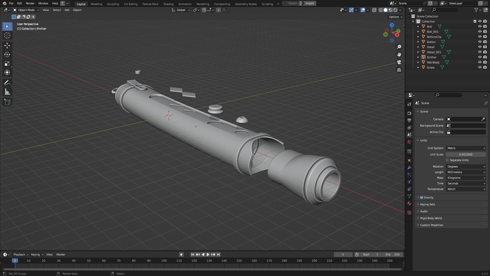 Ahsoka Tano White Shoto for Cosplay 3D model 3D printable | CGTrader