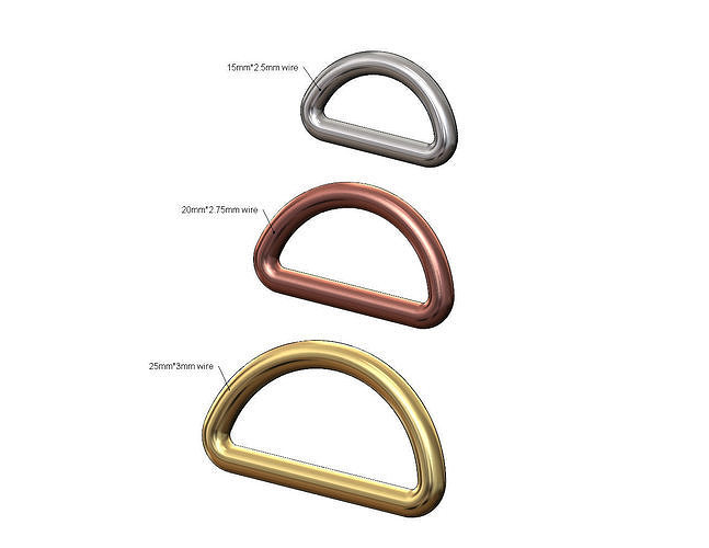 D link strap slider hardwear 3D model 3D printable | CGTrader