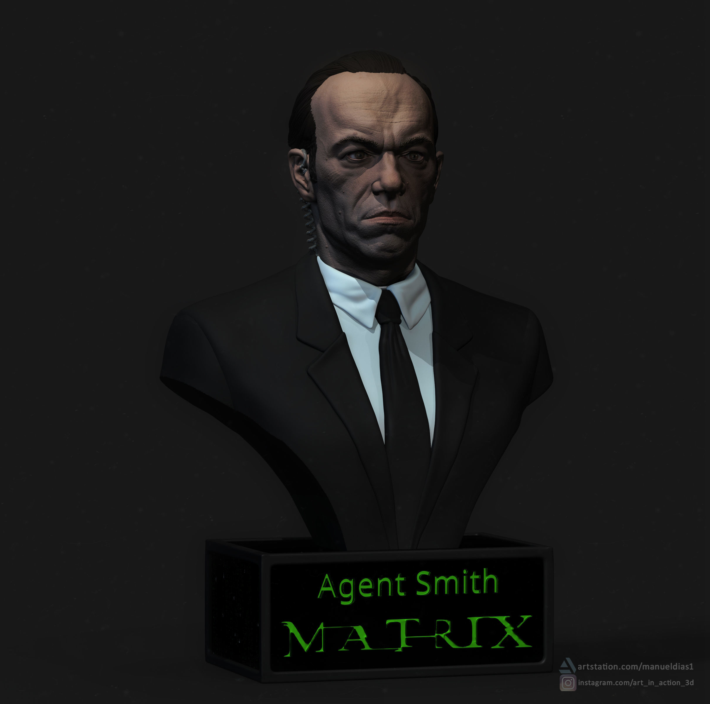 AGENT SMITH MATRIX 3D model 3D printable | CGTrader