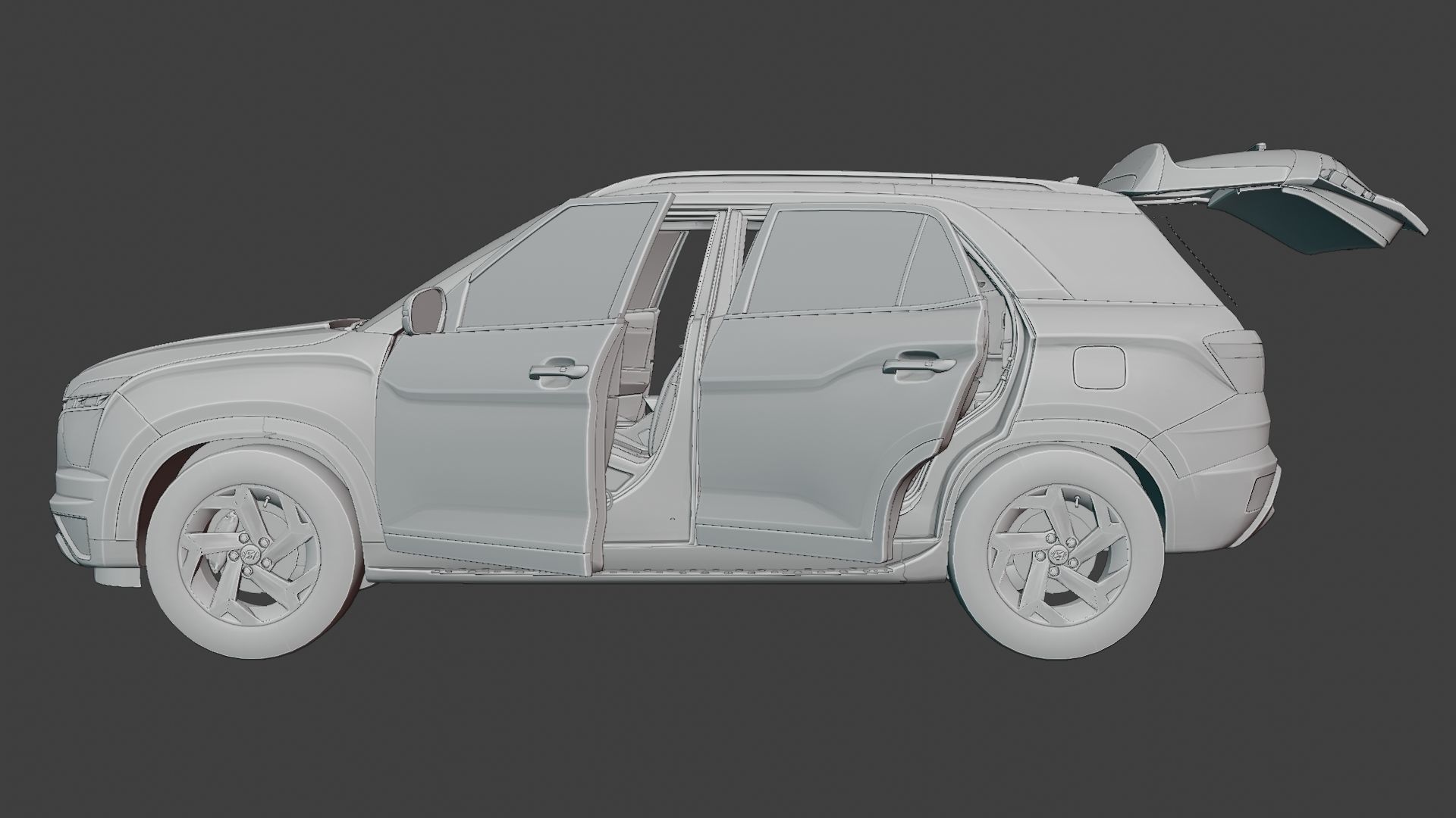 3D model hyundai alcazar VR / AR / low-poly | CGTrader