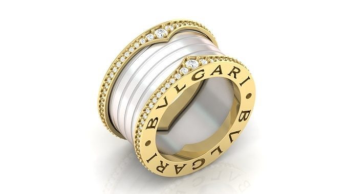 BVLGARI RING 05 3D model 3D printable | CGTrader