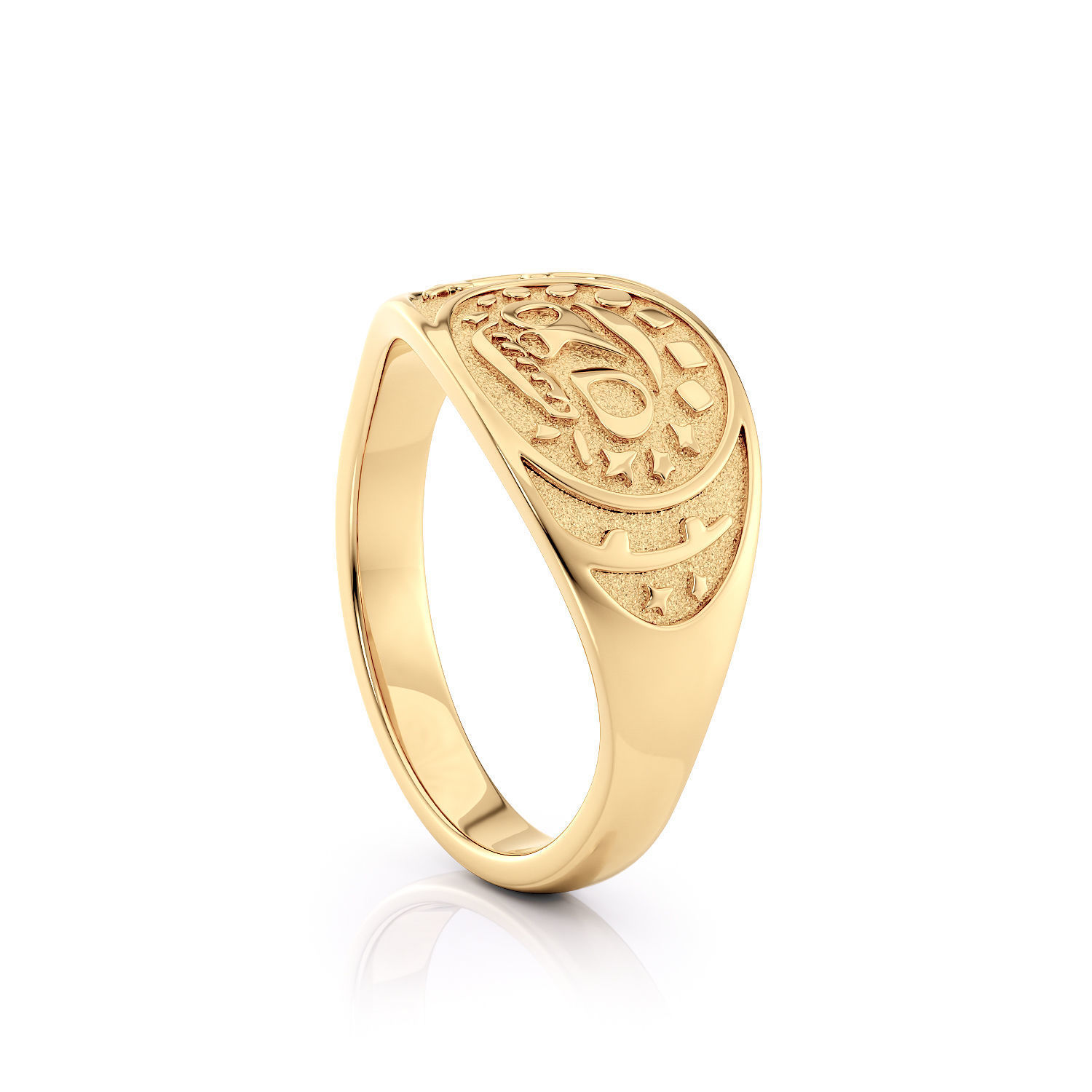 Face ring R 0351 printable 3d model 3D model 3D printable | CGTrader