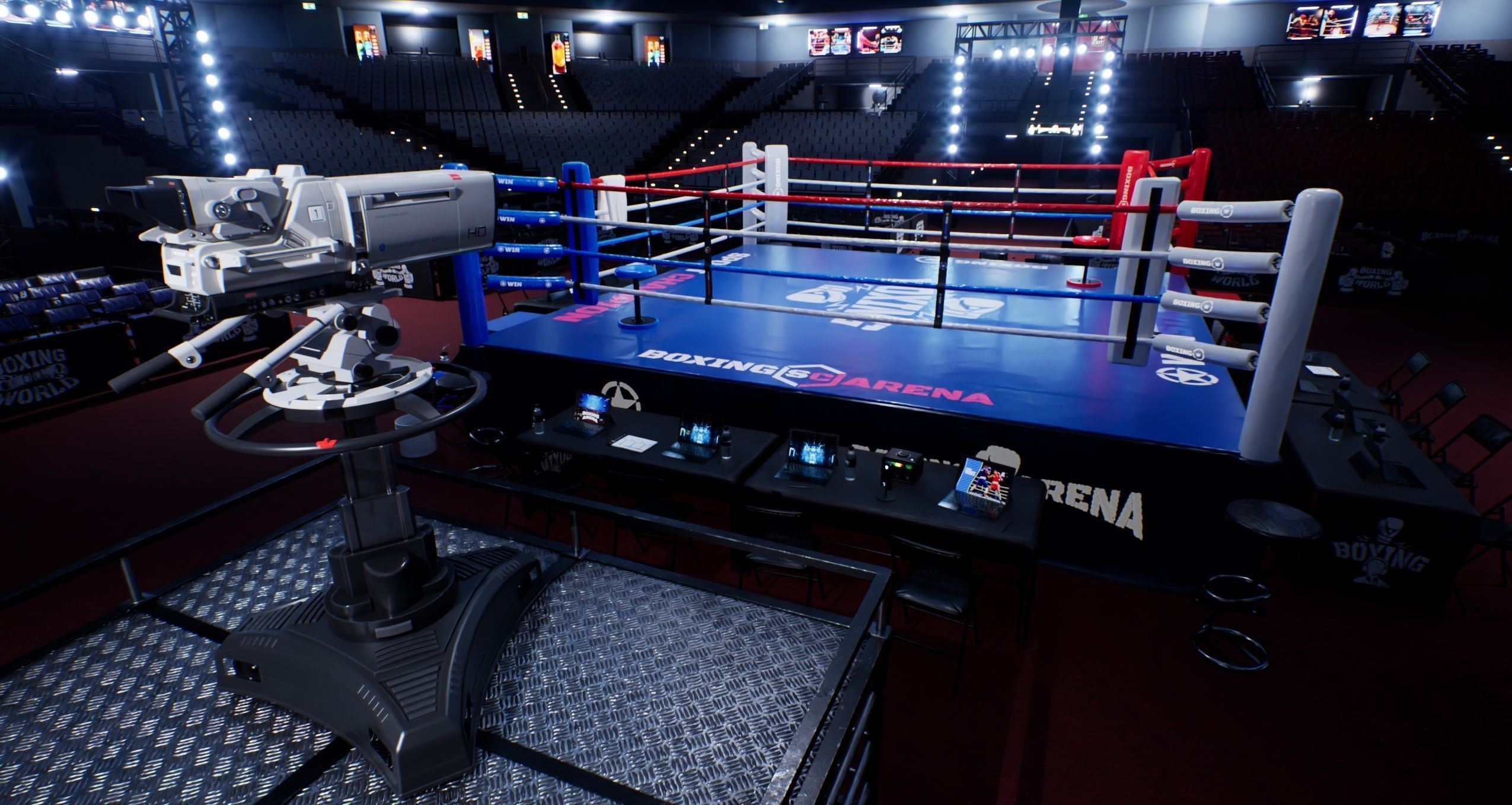 3D model BOXING ARENA STADIUM - Game Ready VR / AR / low-poly | CGTrader