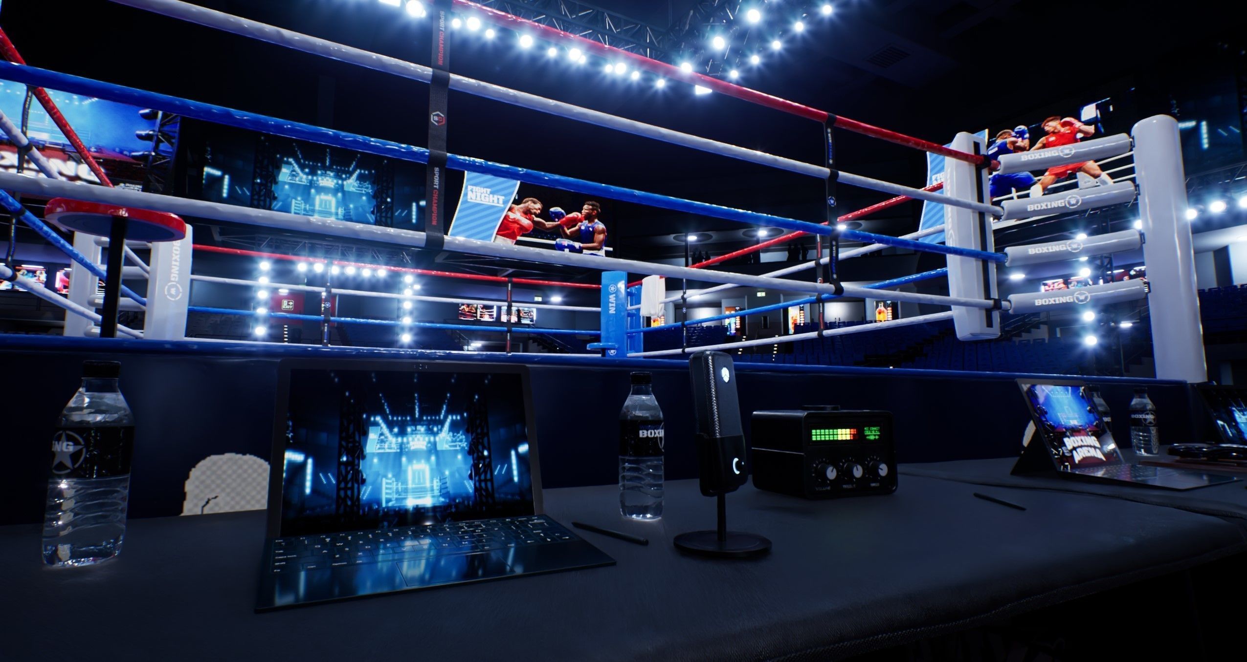 3D model BOXING ARENA STADIUM - Game Ready VR / AR / low-poly | CGTrader