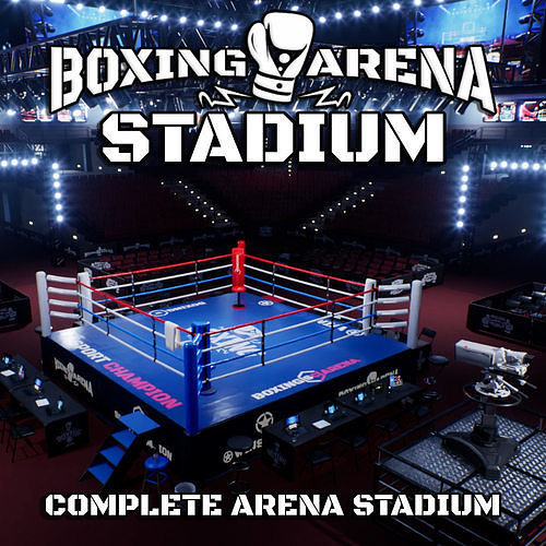 3D model BOXING ARENA STADIUM - Game Ready VR / AR / low-poly | CGTrader