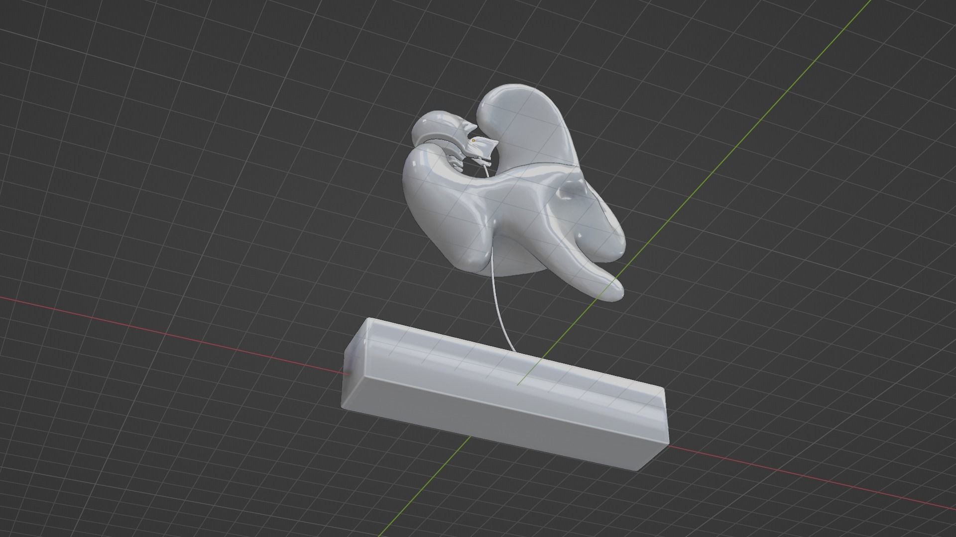 Ethereal Aquatica The Golden Wave Marble Fish Ensemble 3D model | CGTrader