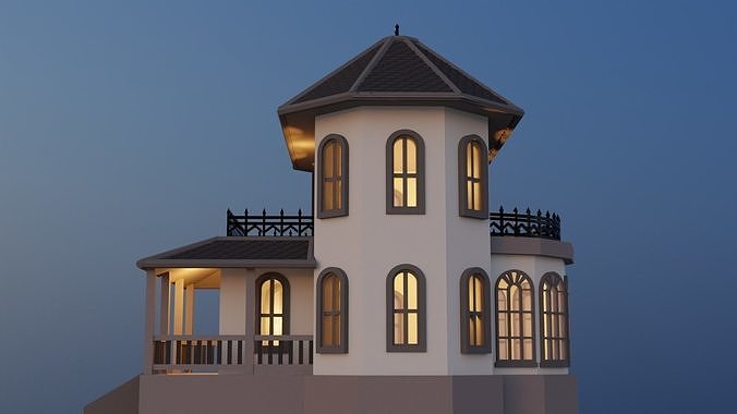 3D model Haunted House VR / AR / low-poly | CGTrader