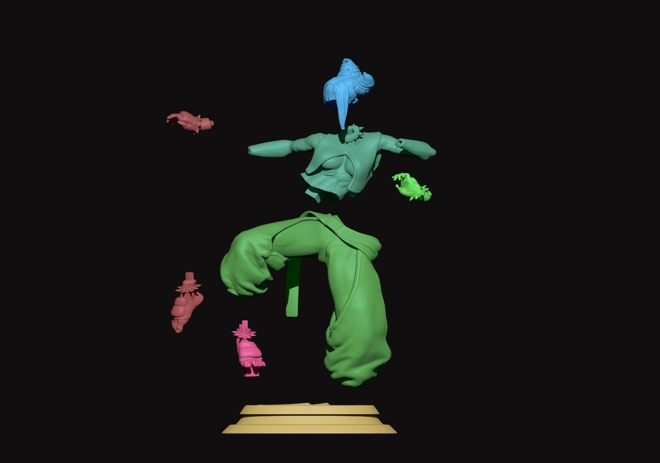 street fighter 6 Juri Han 3D model 3D printable | CGTrader