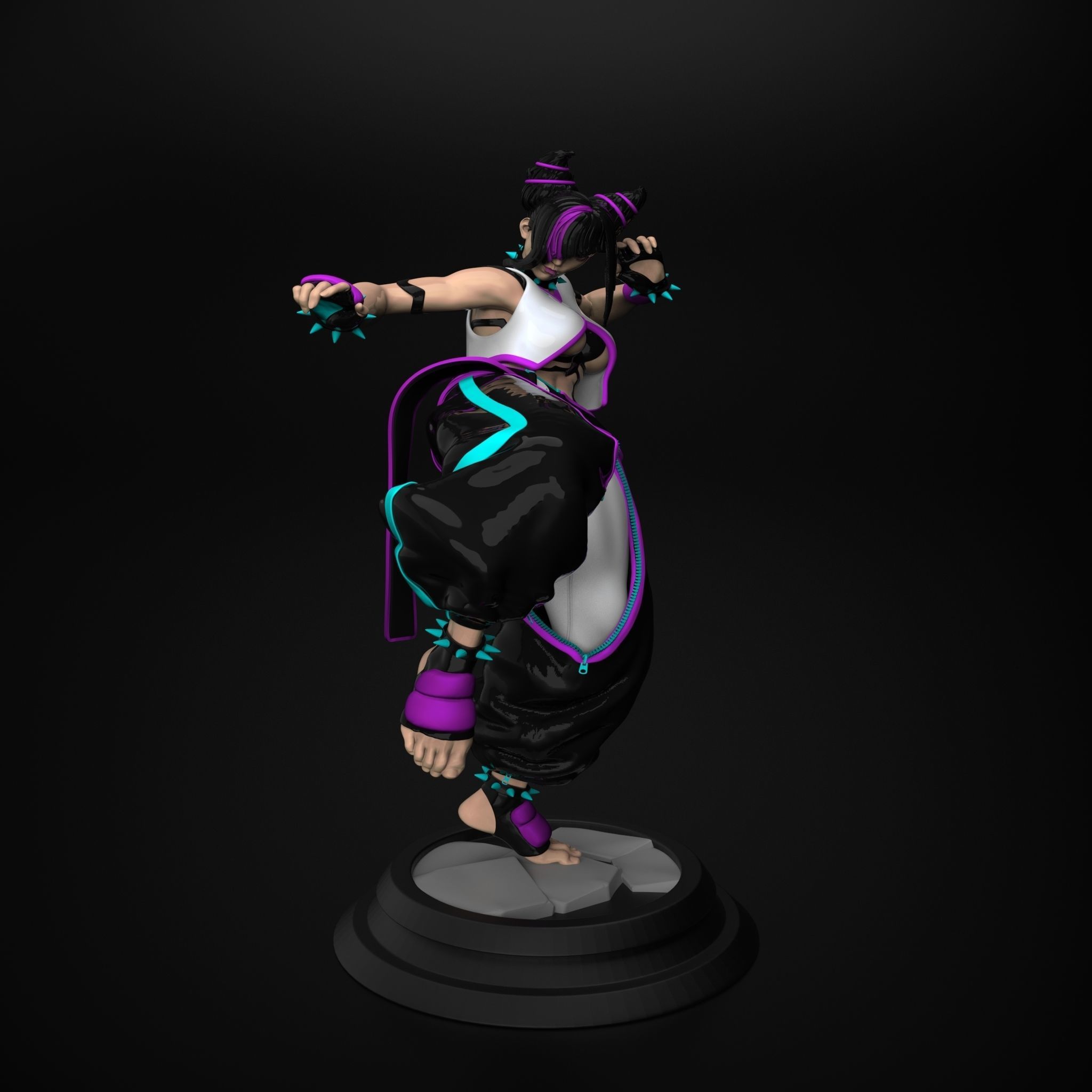 street fighter 6 Juri Han 3D model 3D printable | CGTrader