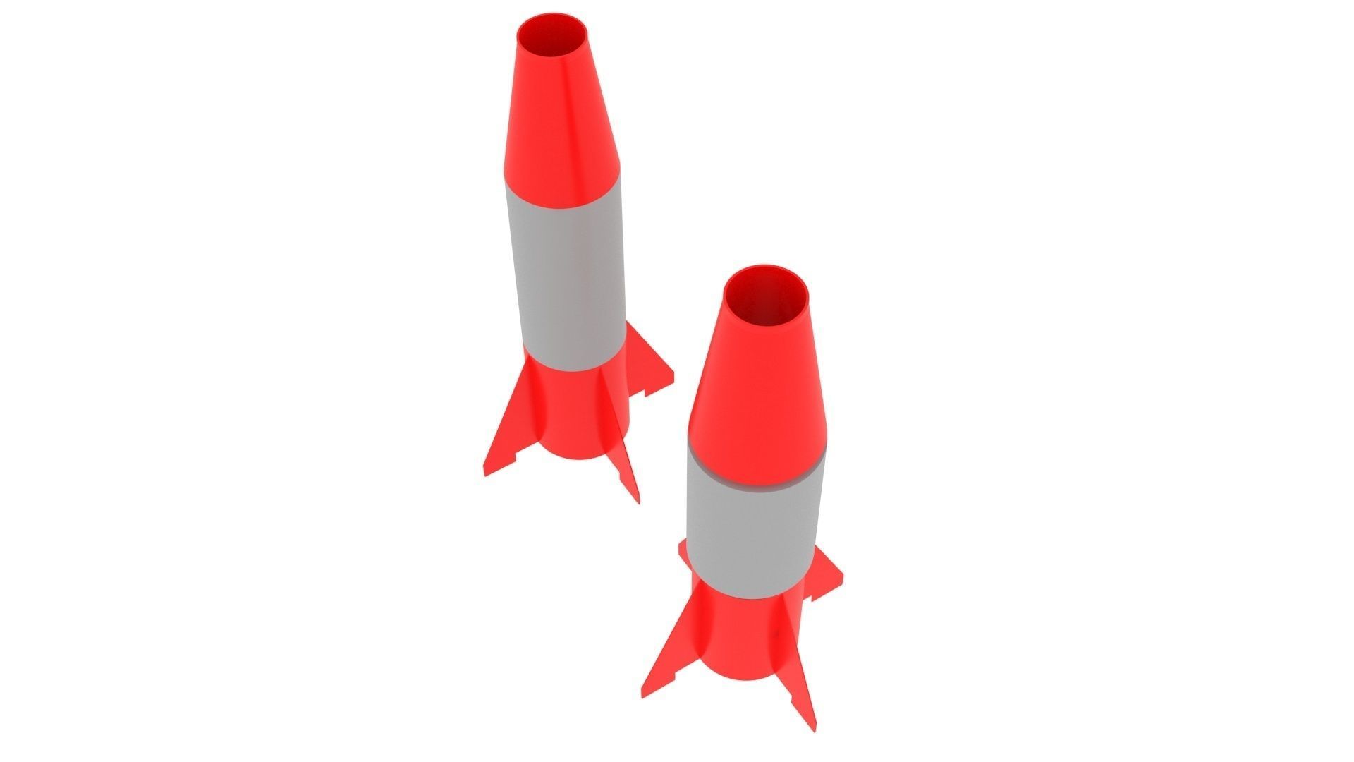 Lego Rockets 3D model | CGTrader