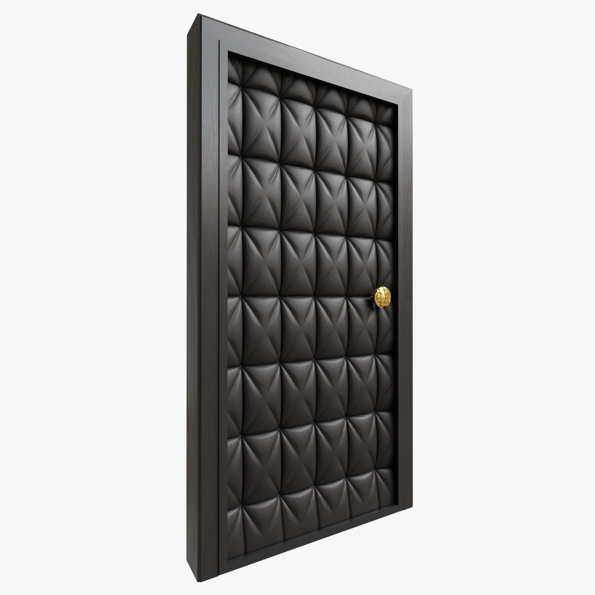 One-way Leather Tufted Padded Door 3D model | CGTrader