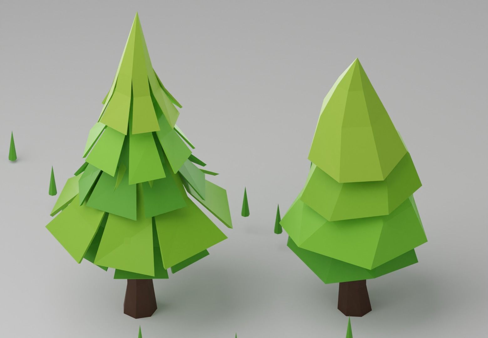 3D model Low poly Trees VR / AR / low-poly | CGTrader