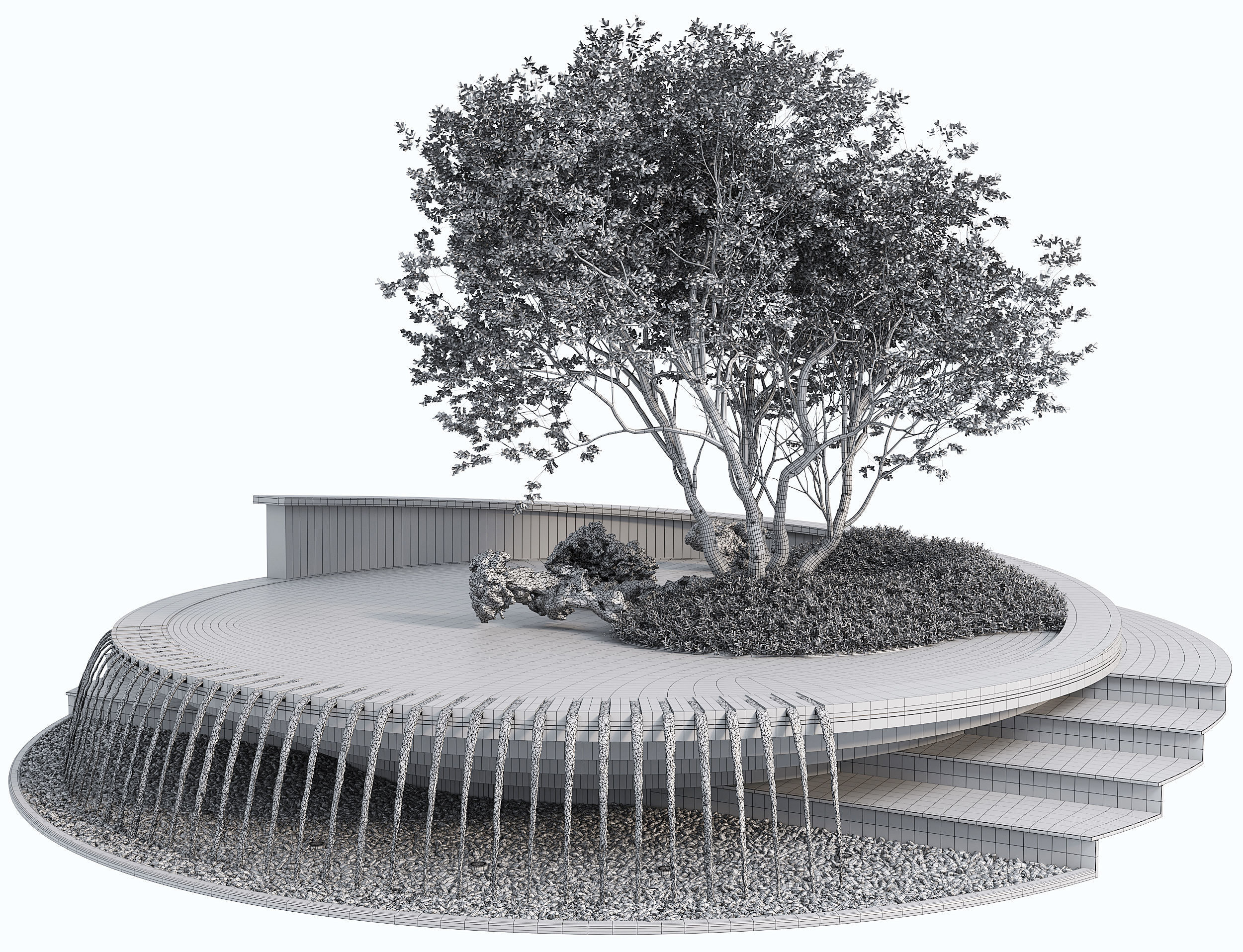 lightning pond 3D model | CGTrader