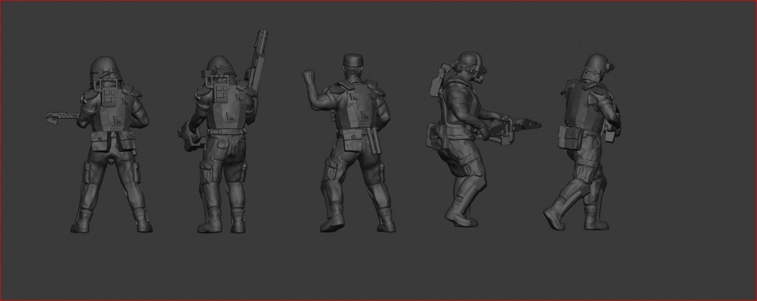 USCM Colonial Marines 3D model 3D printable | CGTrader