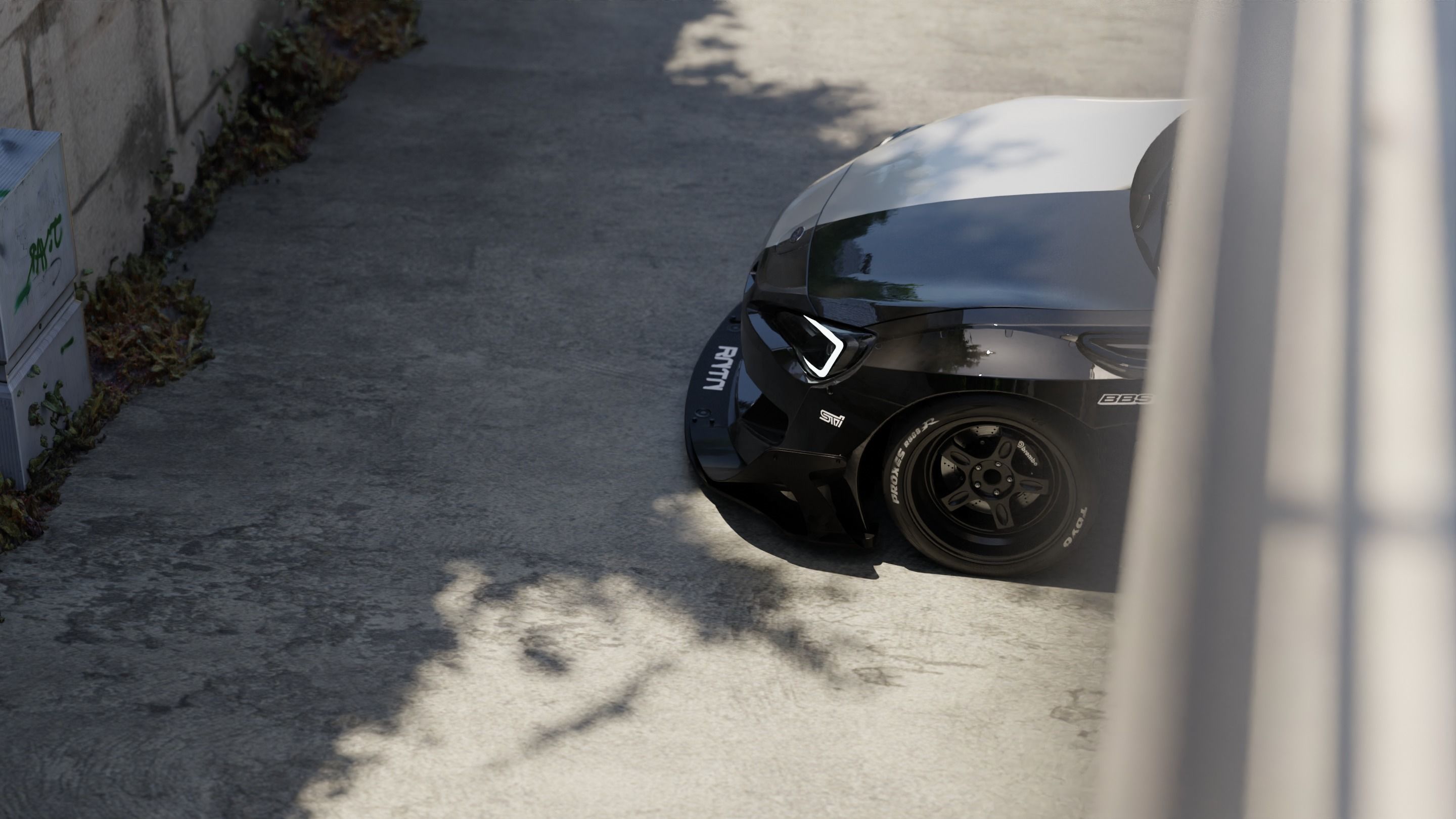 Car Render Scene 3D Blender File Textured And FBX File 3D model | CGTrader