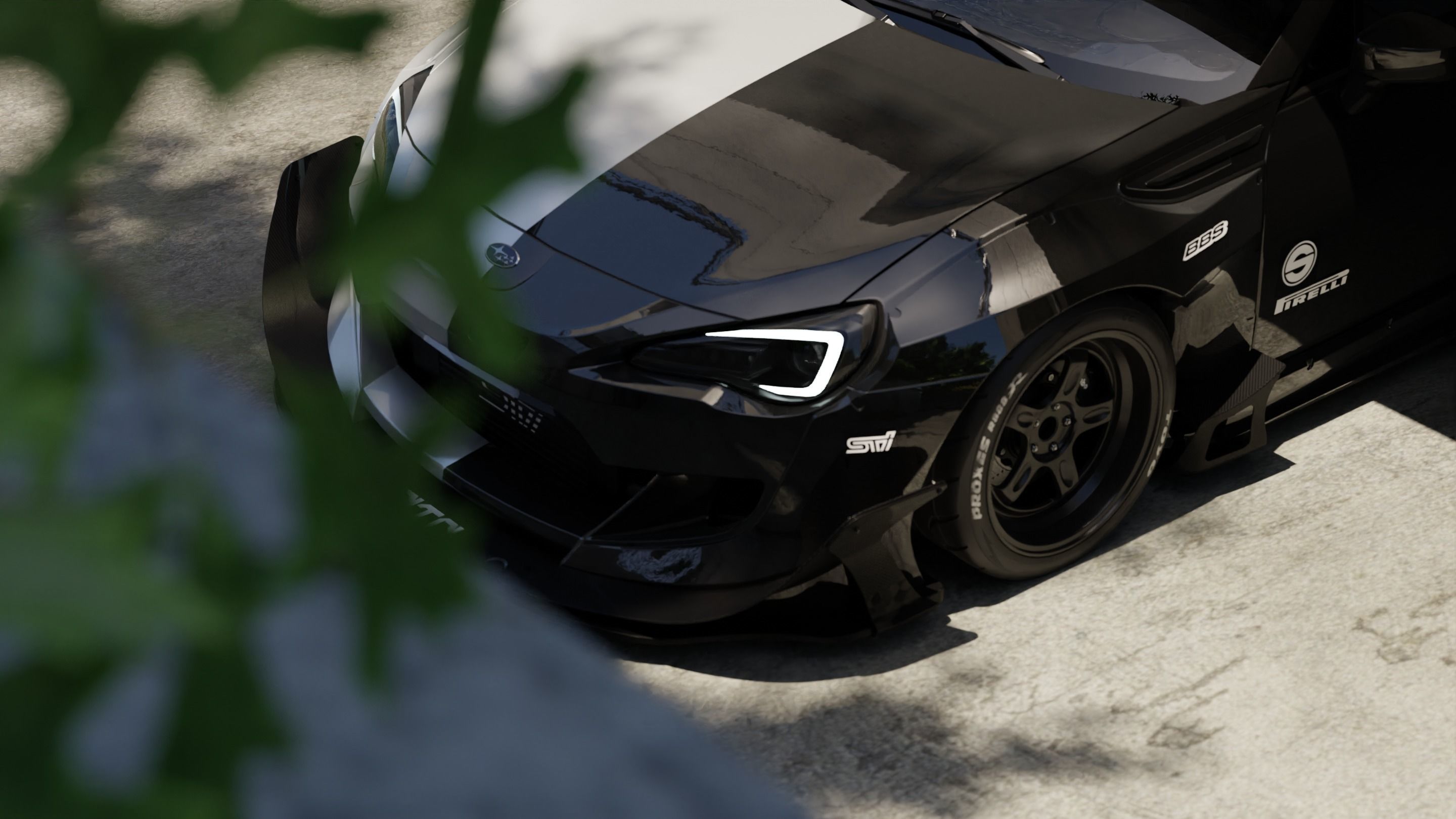 Car Render Scene 3D Blender File Textured And FBX File 3D model | CGTrader