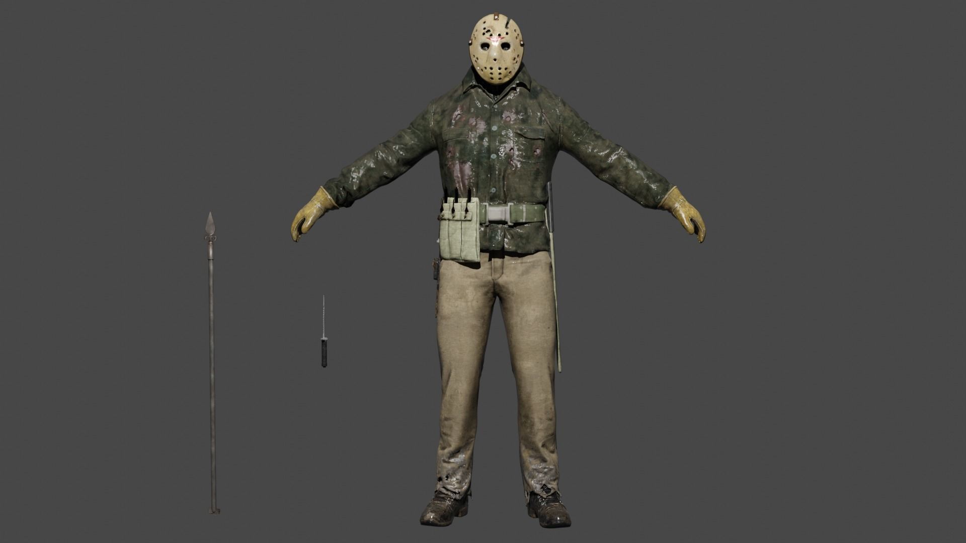 Jason Voorhees 3D model rigged | CGTrader